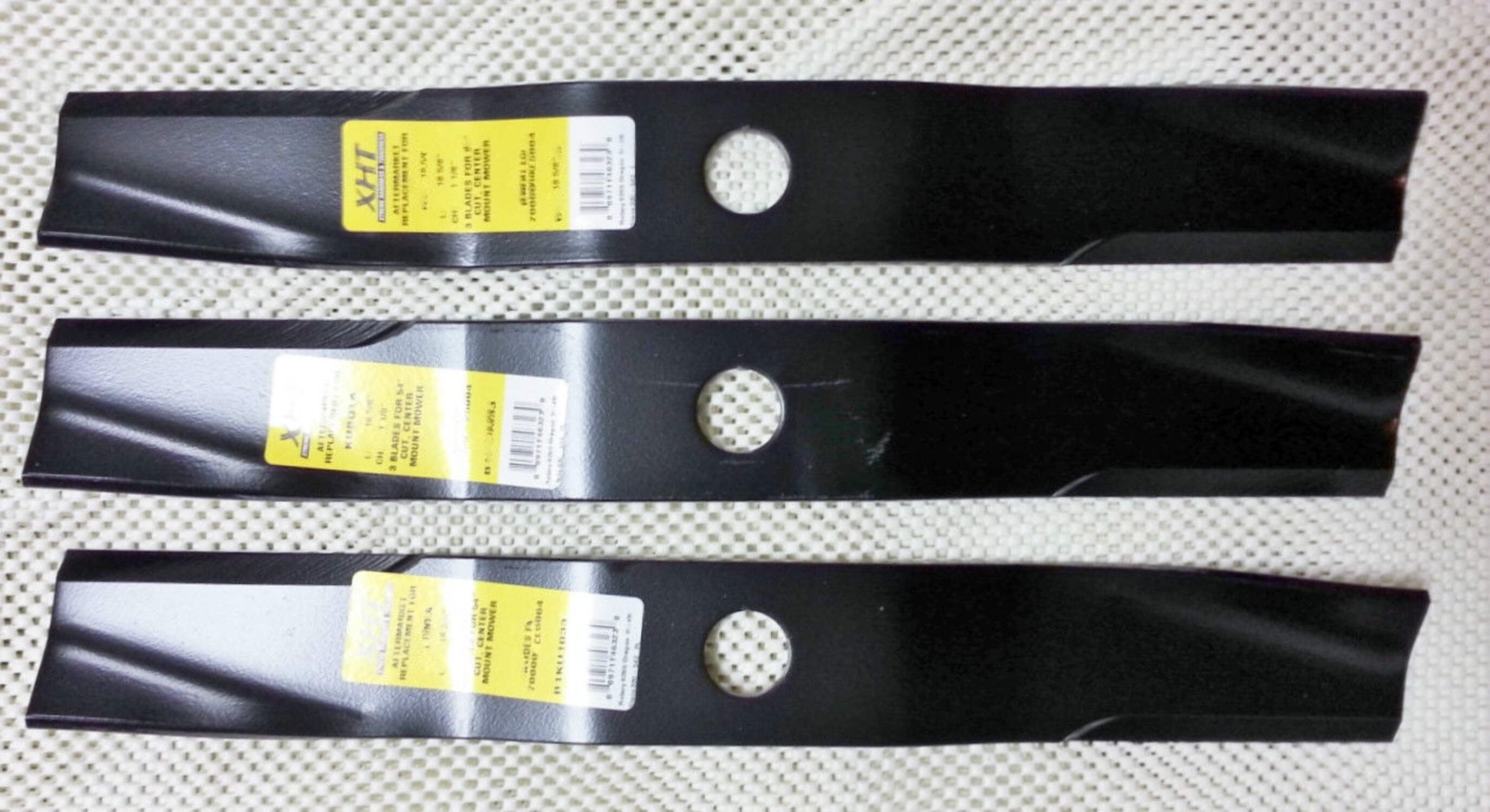 DMJD1049-Set of 3 Heavy Duty TO FIT John Deere Lawn Mower Blades 62 ...