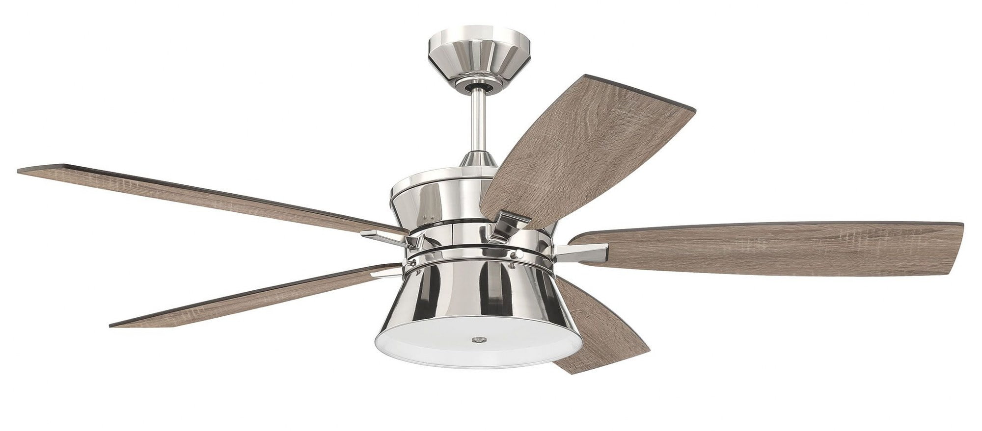 DMK52PLN5 Craftmade Lighting Dominick - 5 Blade Ceiling Fan with Light ...