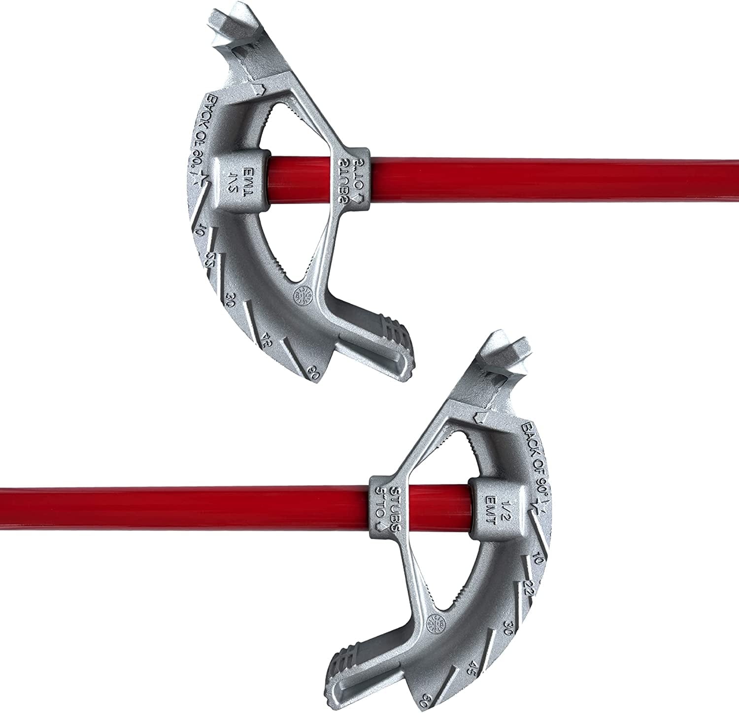 DMNI 1/2" EMT Bender - 2 Pack - Hand Bender with Head with Handle ...