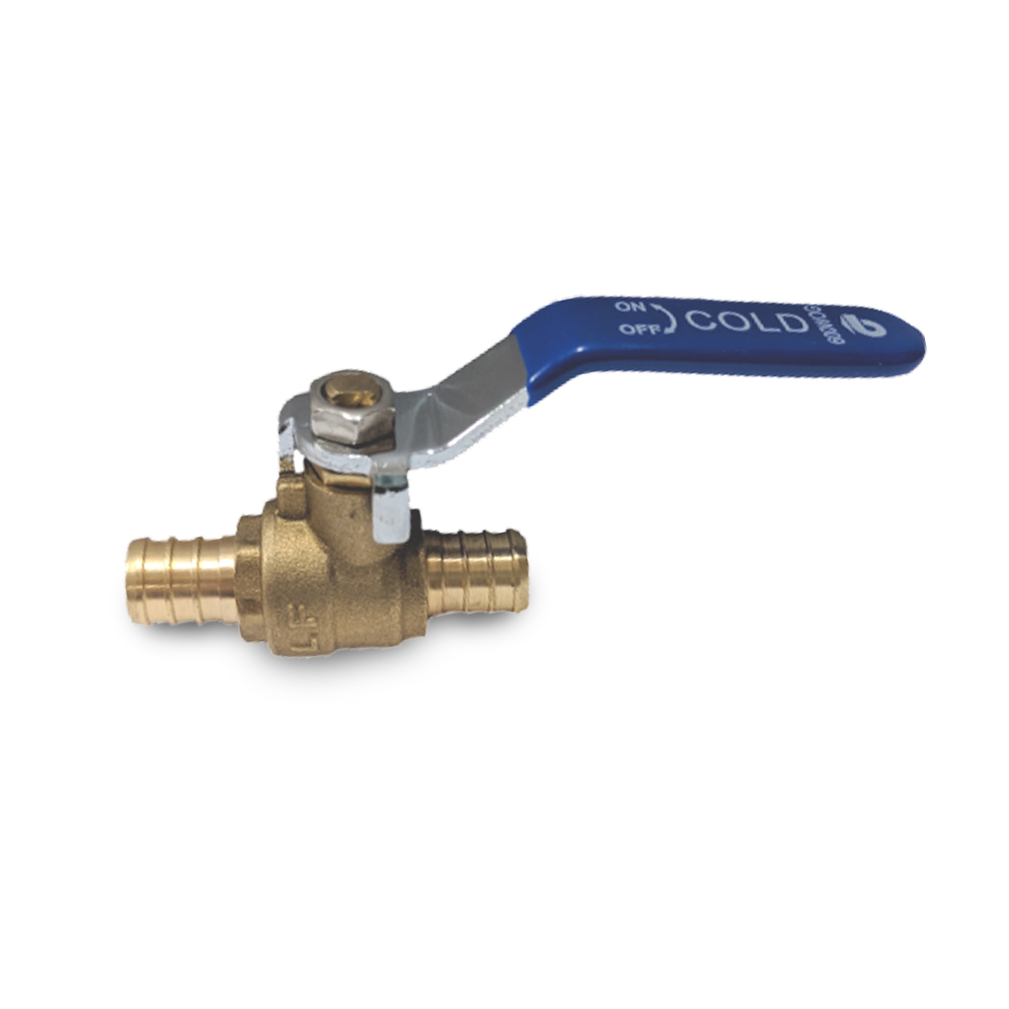 DMNI 1/2" PEX Brass Ball Valve for Cold Water - Crimp Shut-off Valves ...