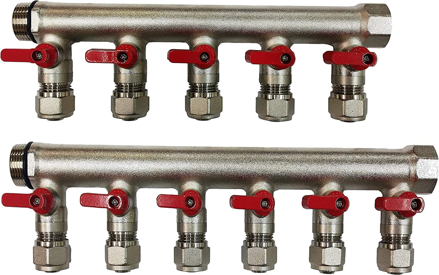 DMNI 11 Loop Port Ball Valve Brass - Pex Manifold - 3/4" NPT Thread ...