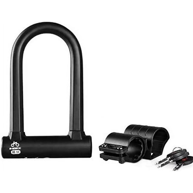 DMNI Bike U Lock with Key and Brackets - 2mm PVC Bike Locks - Anti ...
