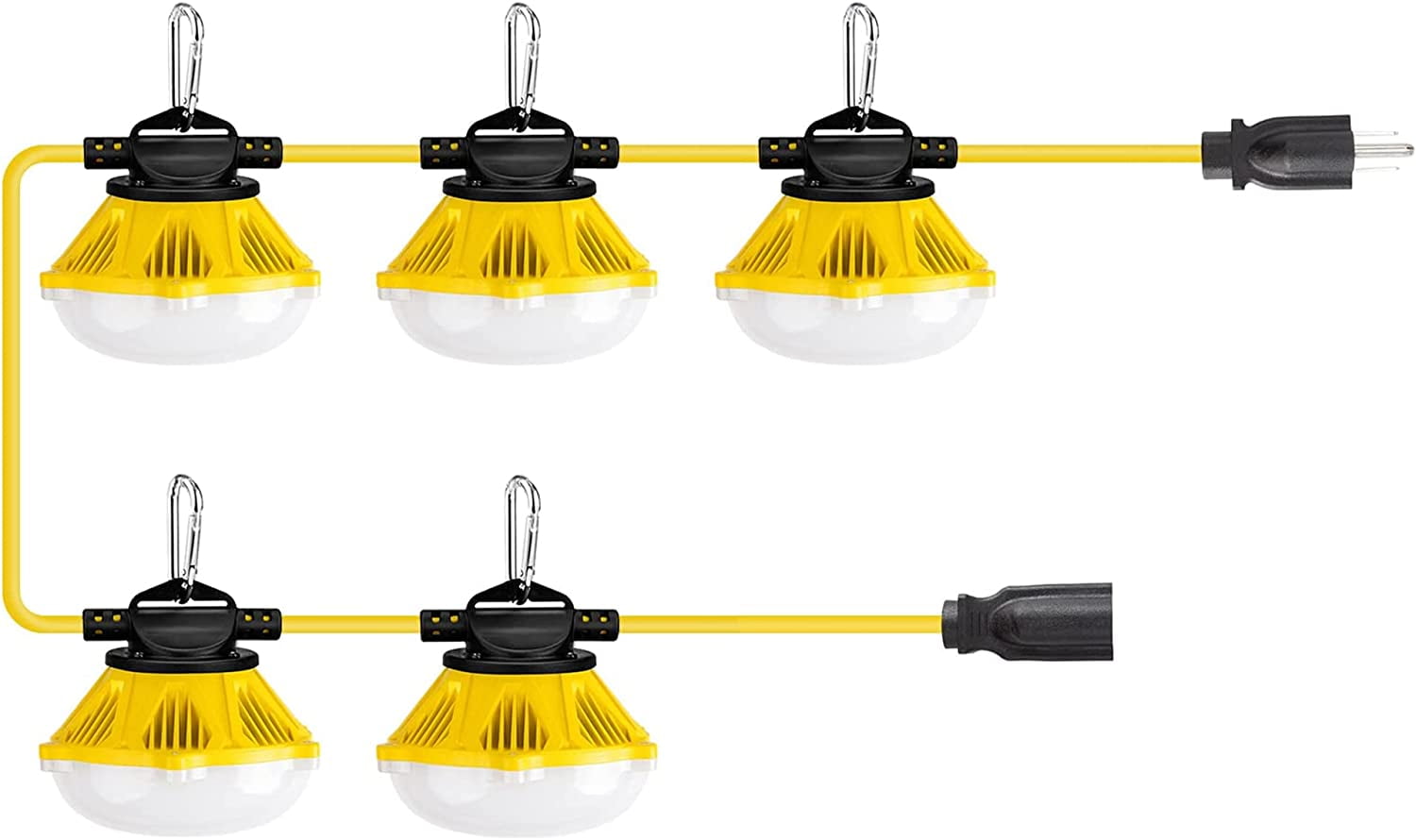 DMNI 50ft Contractor-Grade LED Construction String Lights - Indoor ...