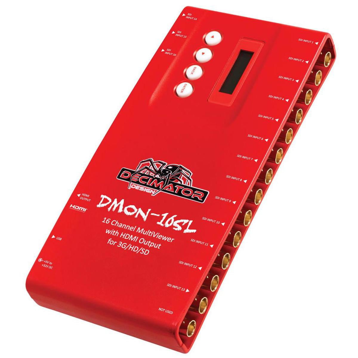 Decimator DMON-16SL 16-Channel SDI Multi-Viewer with HDMI Outputs - Walmart.com