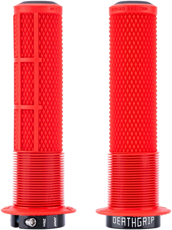 DMR DeathGrip 2 Flanged Grips - Thick, Lock-On, Red - Walmart.com