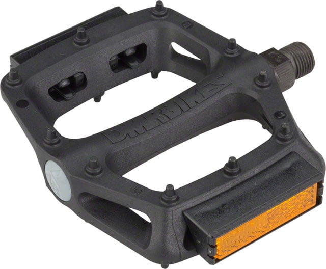 DMR V6 Pedals - Platform Plastic 9/16" Black with Reflectors - Walmart.com