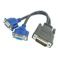 DMS-59 Pin Male to Dual VGA Female Y Splitter Video Card Adapter Cable - Walmart.com