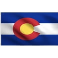 DMSE Colorado State Flag, 3ft x 5ft, 100% Polyester 100D Flag UV ...