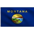 DMSE Montana State Flag, 2ft x 3ft, 100% Polyester 100D Flag UV ...