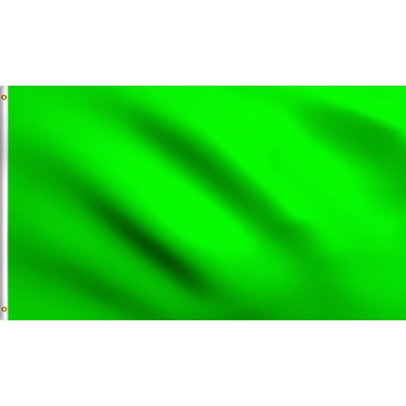 DMSE Solid Neon Green Flag, 3x5 Flag, UV Resistant, Fade Resistant ...