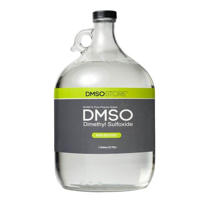 DMSO 1 Gallon Glass Jug Pure Pharma Grade 99.995%, Non-Diluted Liquid ...