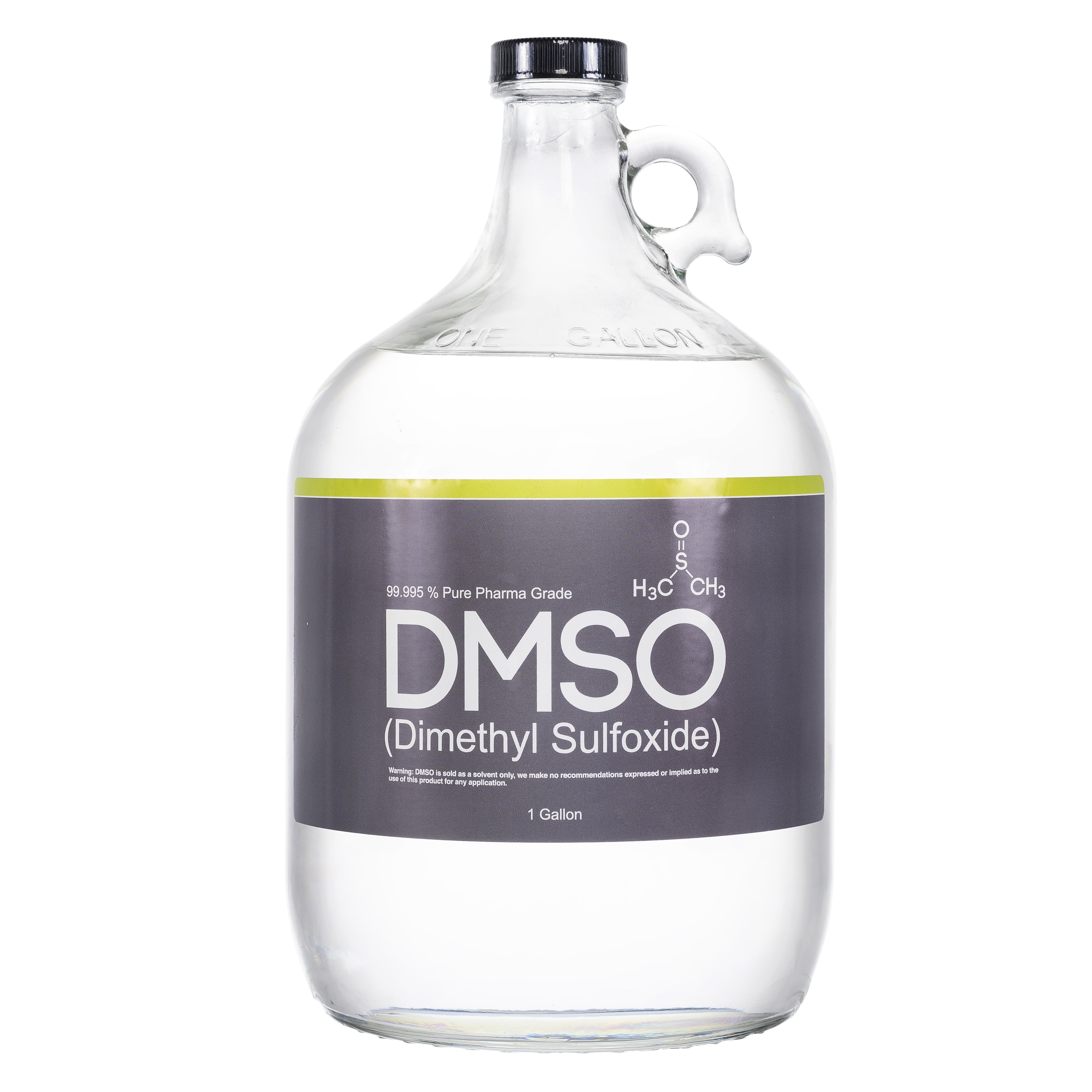 DMSO 1 Gallon Glass Jug Pure Pharma Grade 99.995%, Non-Diluted Liquid ...