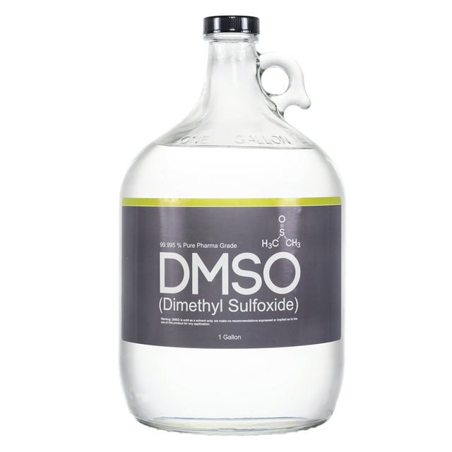 DMSO 1 Gallon Glass Jug Pure Pharma Grade 99.995%, Non-Diluted Liquid ...