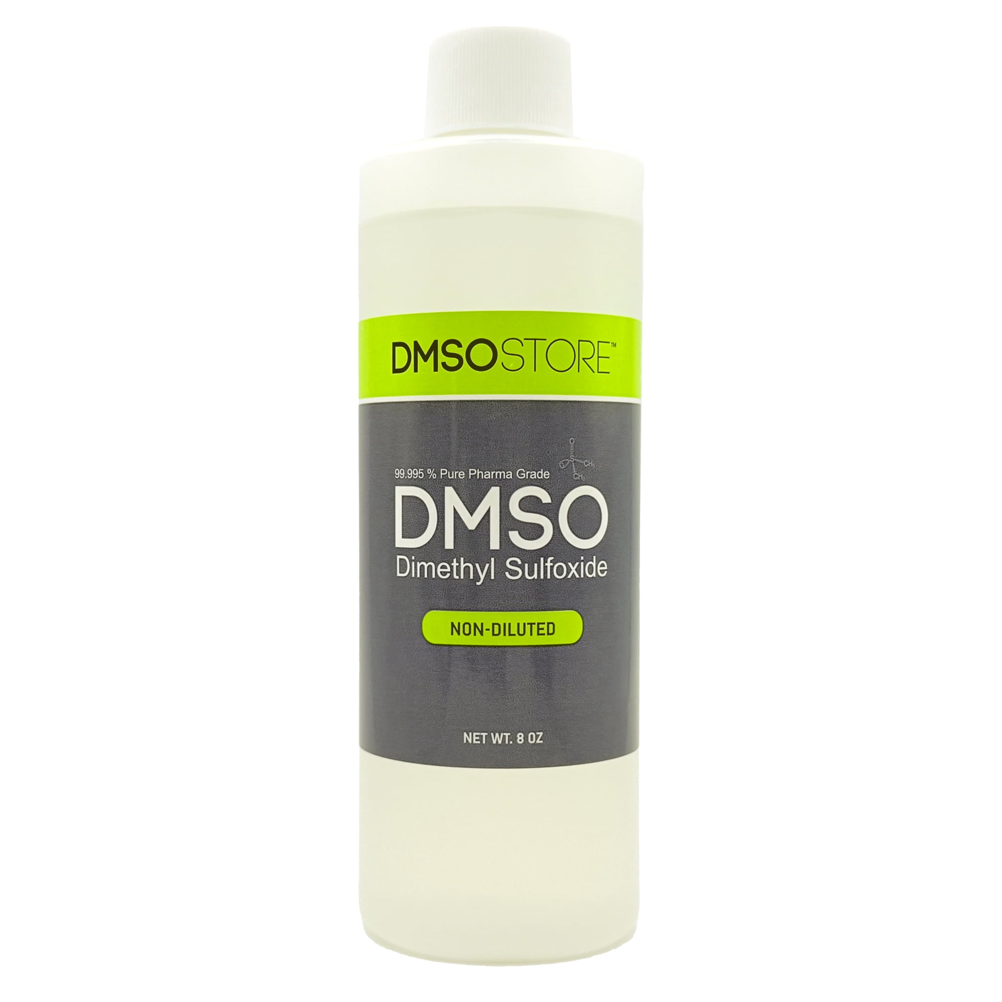 DMSO Store, 8 oz Plastic Bottle, Pure Pharma Grade 99.995%, Undiluted ...