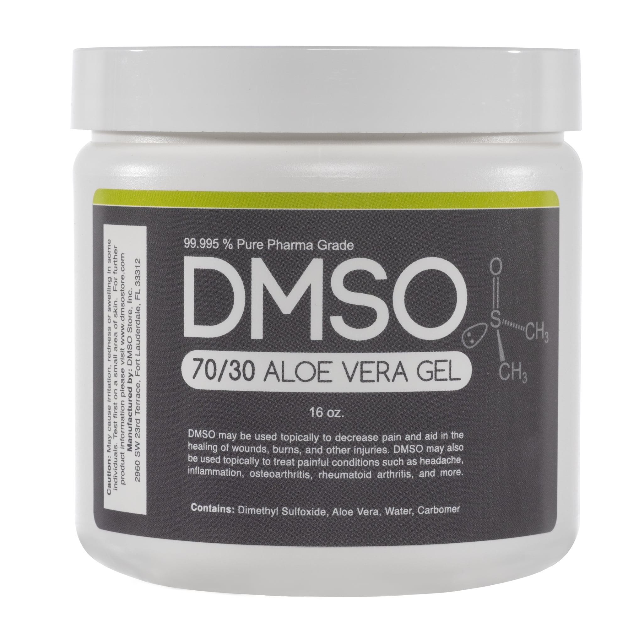 DMSO Gel 1 lb. with 30% Aloe, Pure Pharma Grade 99.995% Dimethyl ...