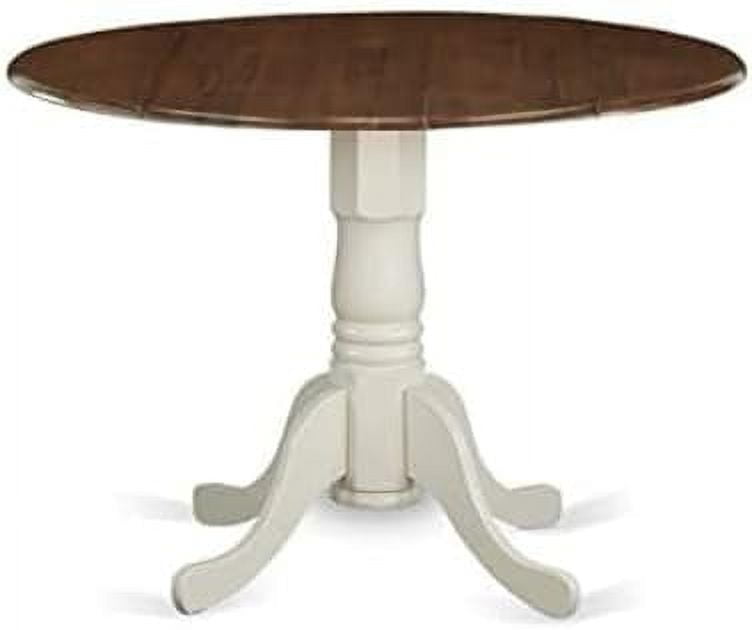 DMT-MAH-TP Dublin Kitchen Table - Round Dining Table Top with Dropleaf ...
