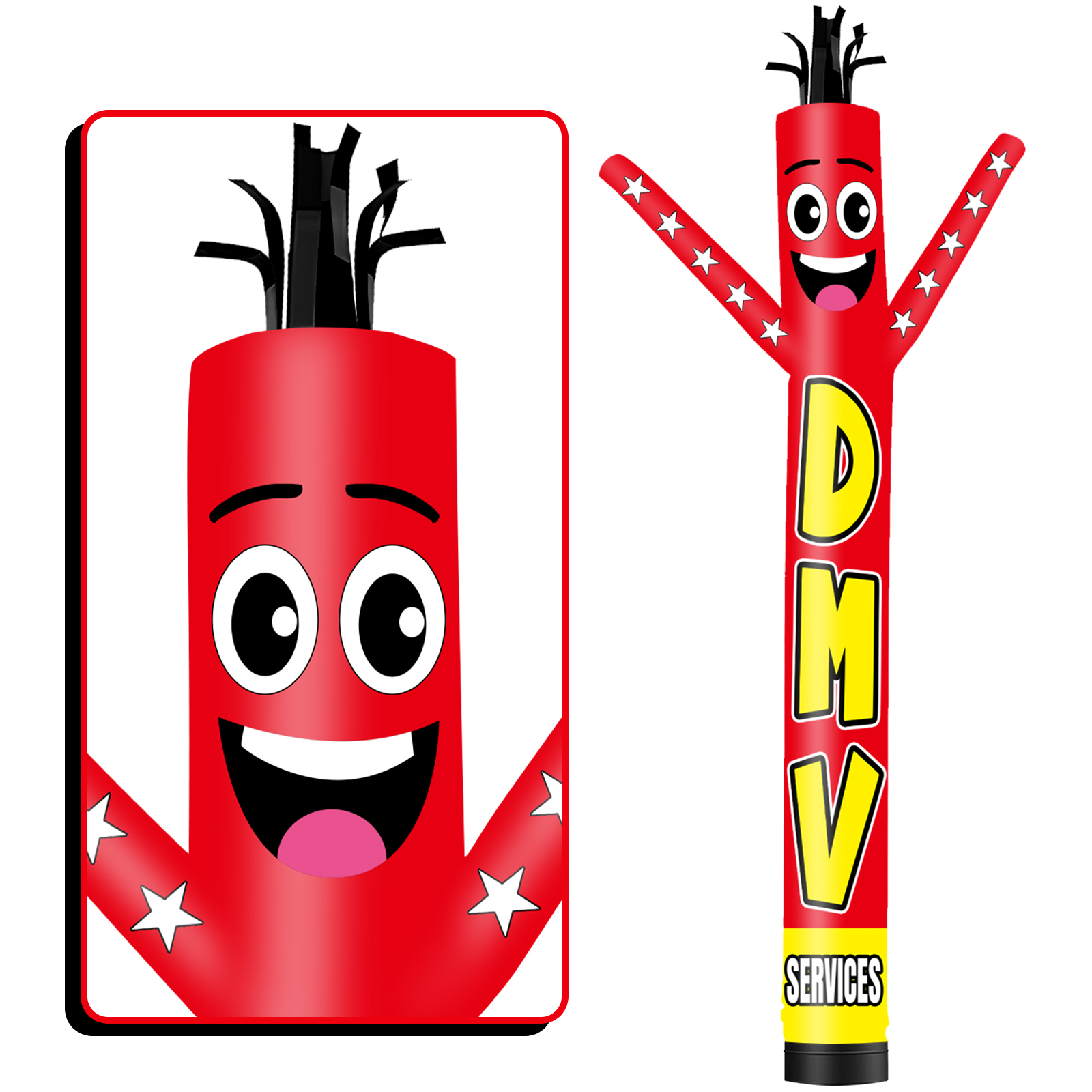 DMV Service Inflatable Tube Man Wacky Wavy Dancing Guy for Outdoor ...
