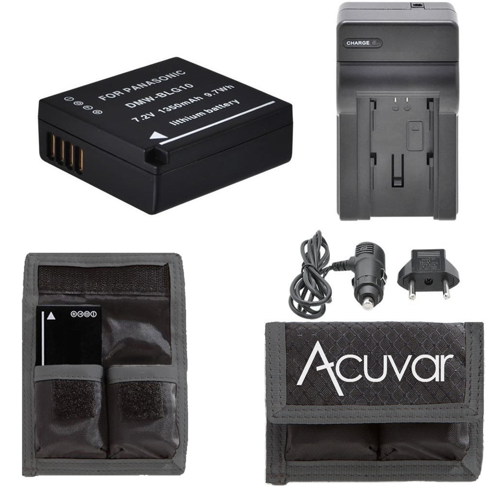 DMW-BLG10 Ultra High Capacity Rechargeable + Car/Home Charger for ...