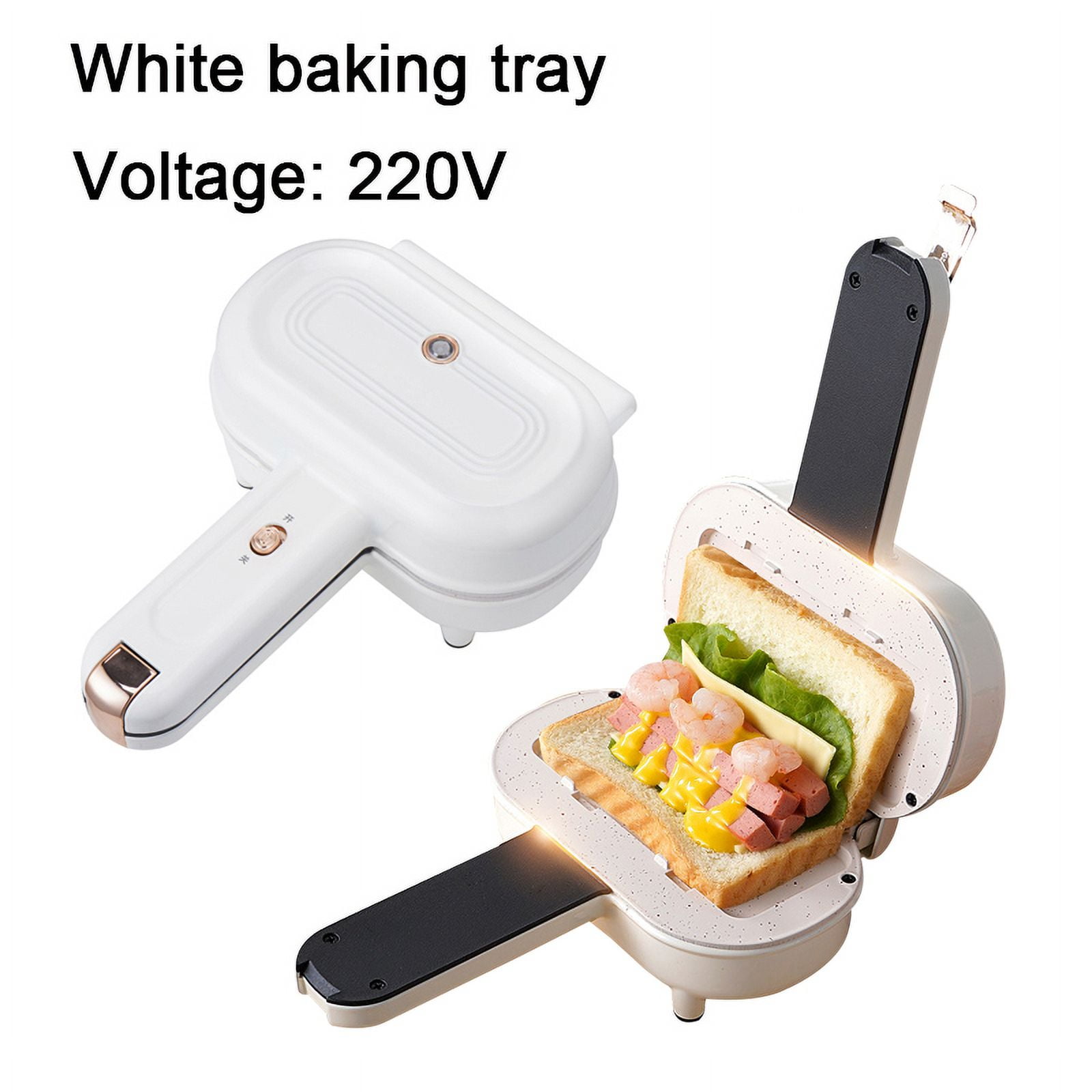 DMWD Double-Sided Press Sandwich Machine Frying Baking Pan Mini Cheese ...