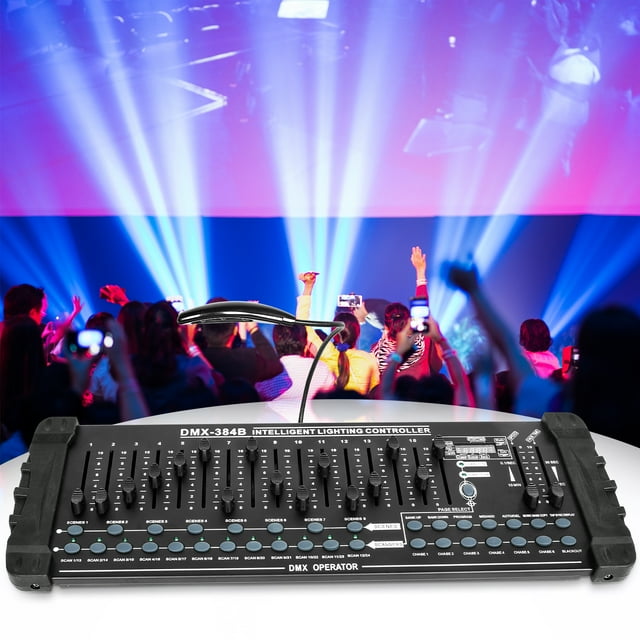 DMX 512 Stage DJ Light Controller Lighting, DMX and MIDI Operator 384 Channel Light Controller ...