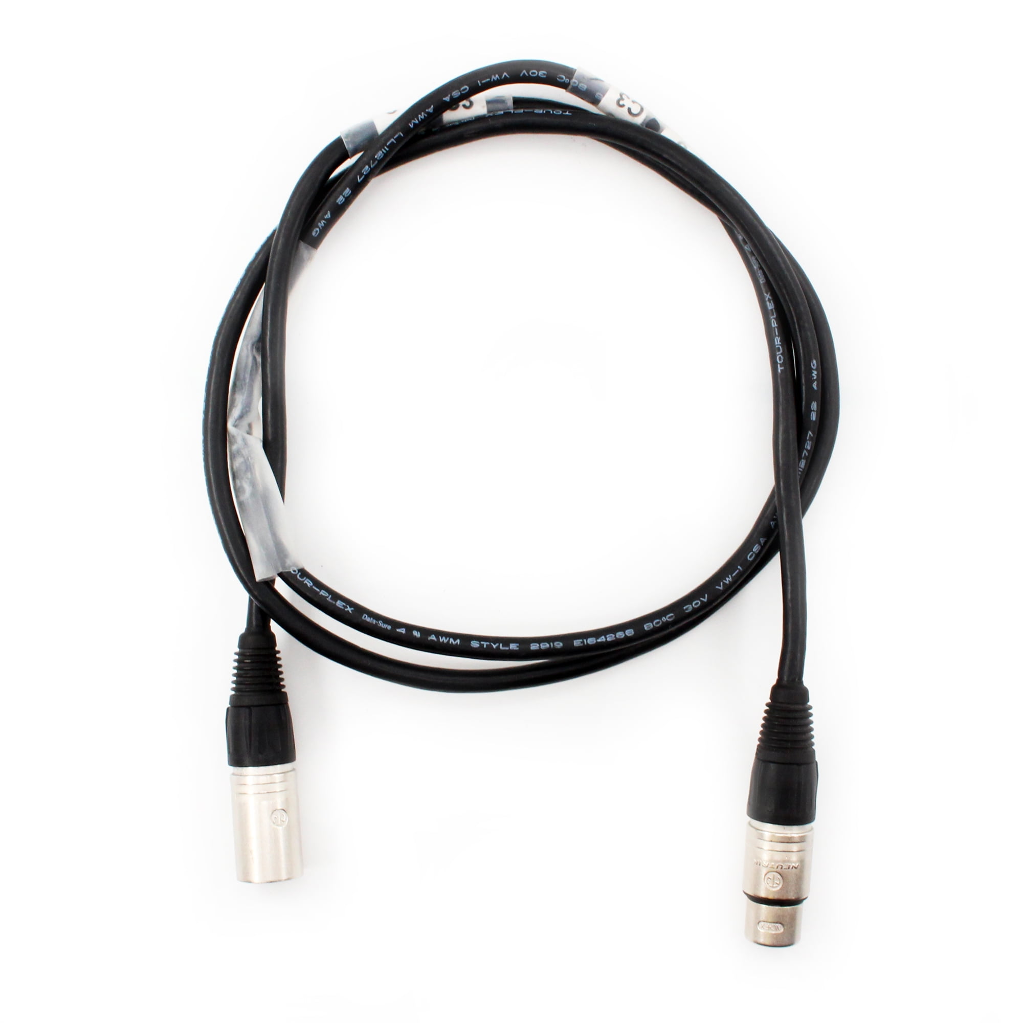 DMX Patch Cable Assembly, Neutrik NC-FX to NC-MX, TourPlex, 5-Pin Male ...