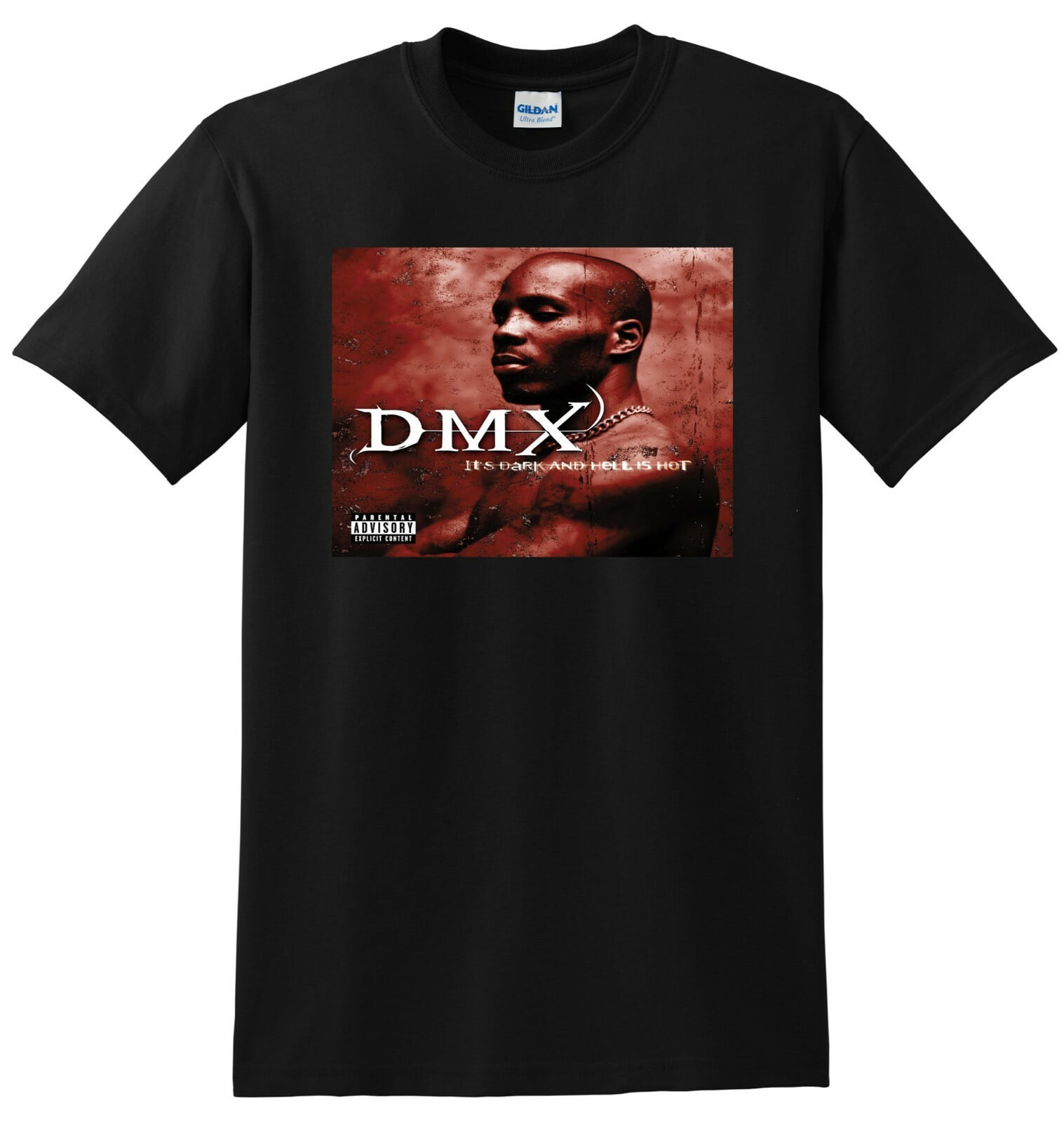 DMX T SHIRT its dark and hell is hot vinyl cd cover SMALL MEDIUM LARGE ...