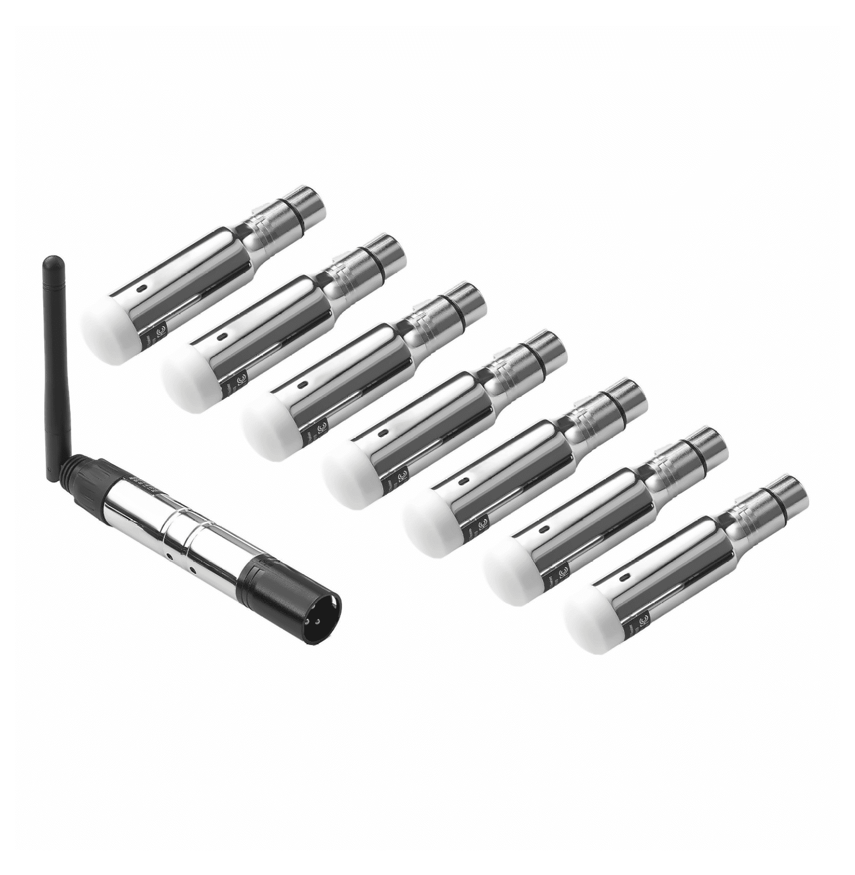 DMX Wireless Receiver Transmitter Kit, 2.4G Stage Lighting Control - 8 ...