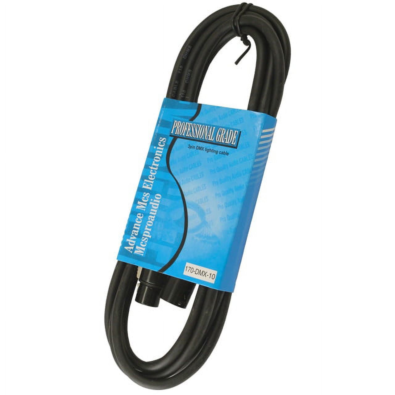 DMX data cable 3 pin male to female 110ohm 10ft - Walmart.com