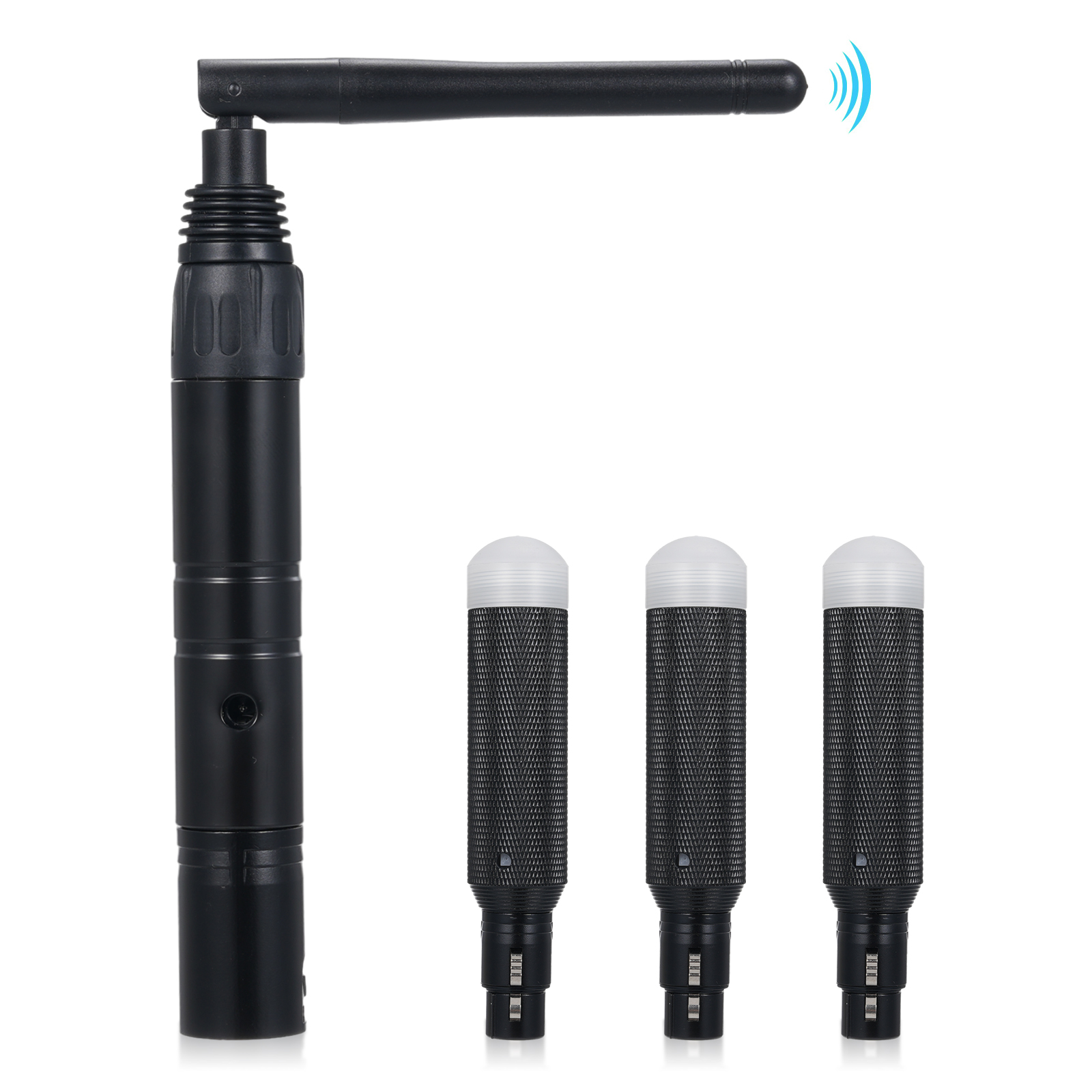 DMX512 2.4G ISM Wireless + Receivers Built-in Rechargeable Batterys ...