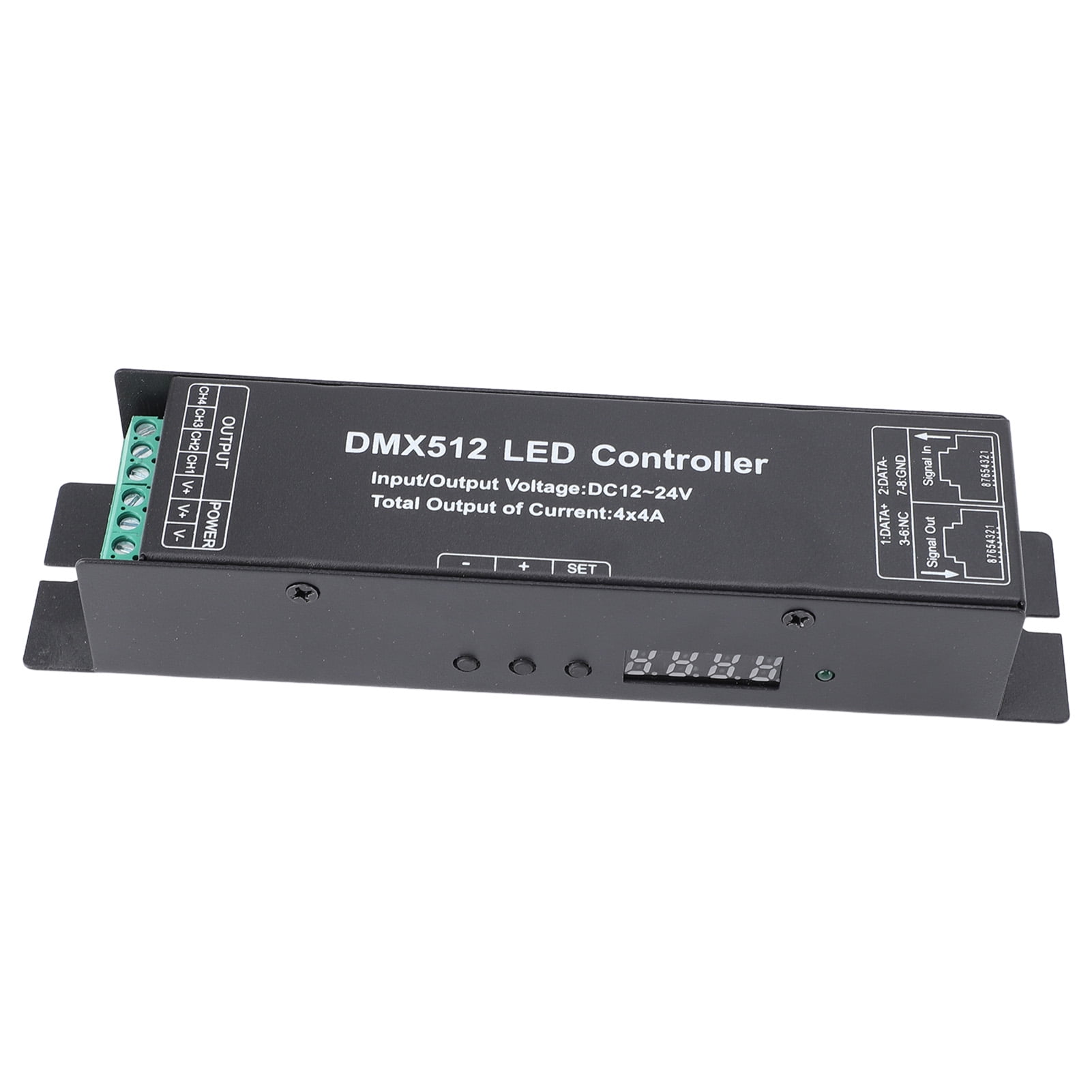 DMX512 Decoder Controller, 4 Channel DC 12V,24V For LED Strips Stage ...