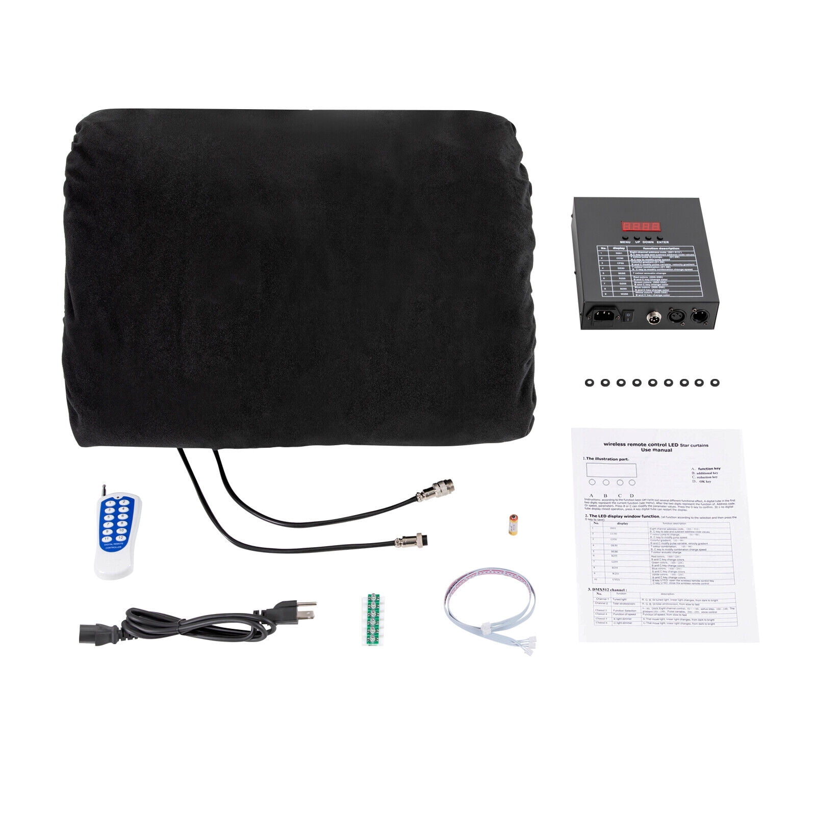 DMX512 LED Star Stage Backdrop LED Star Curtain Background Starry Sky ...