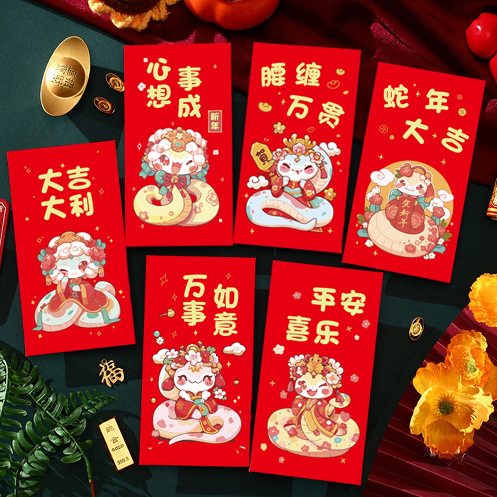 DMZing 2025 Chinese New Year Red Envelope, Snake New Year Red Envelope ...