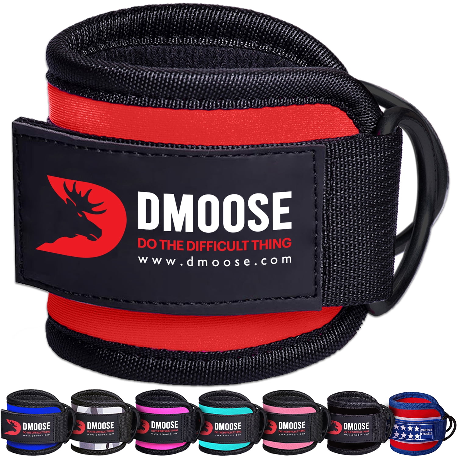 DMoose Fitness Ankle Straps for Cable Machines, Tones Glutes and ...
