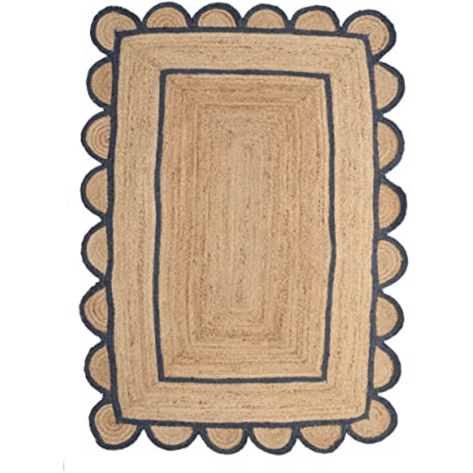 DN HANDICRAFT Decorative Reversible Hand Braided Rectangle Jute ...