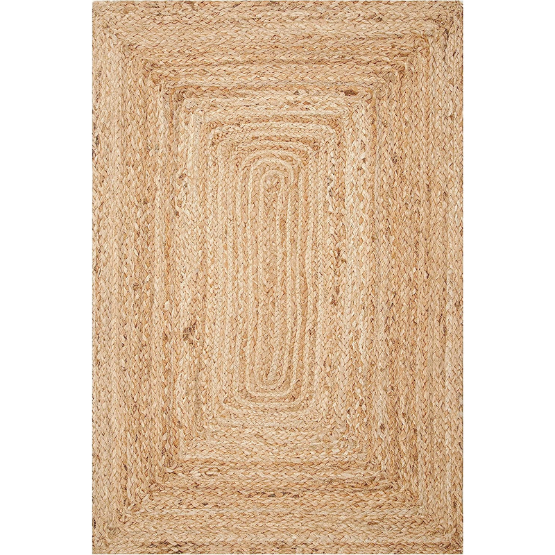 DN HANDICRAFT Farmhouse Rug Natural Reversible Carpet Hand Braided ...