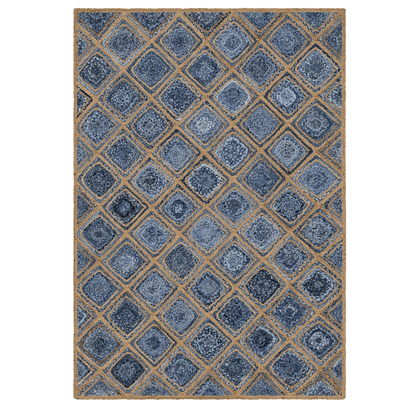 DN HANDICRAFT Handmade Indian Rectangle Shape Cotton Jute Runner Rug ...