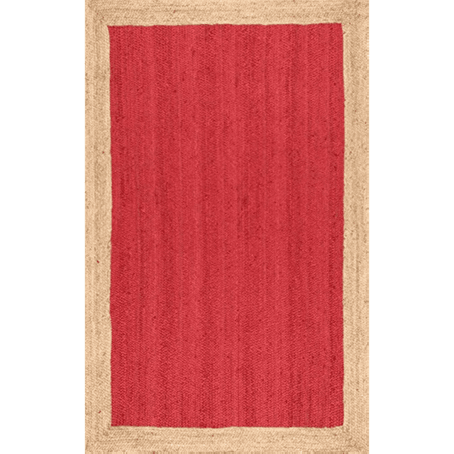 DN HANDICRAFT Handmade Rectangle Red Color Braided Eco Friendly ...