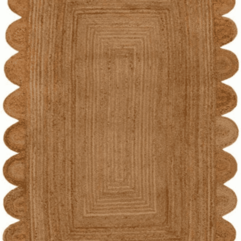 DN HANDICRAFT Jute Area Rug for Living Room Hand Braided Indian Brown ...