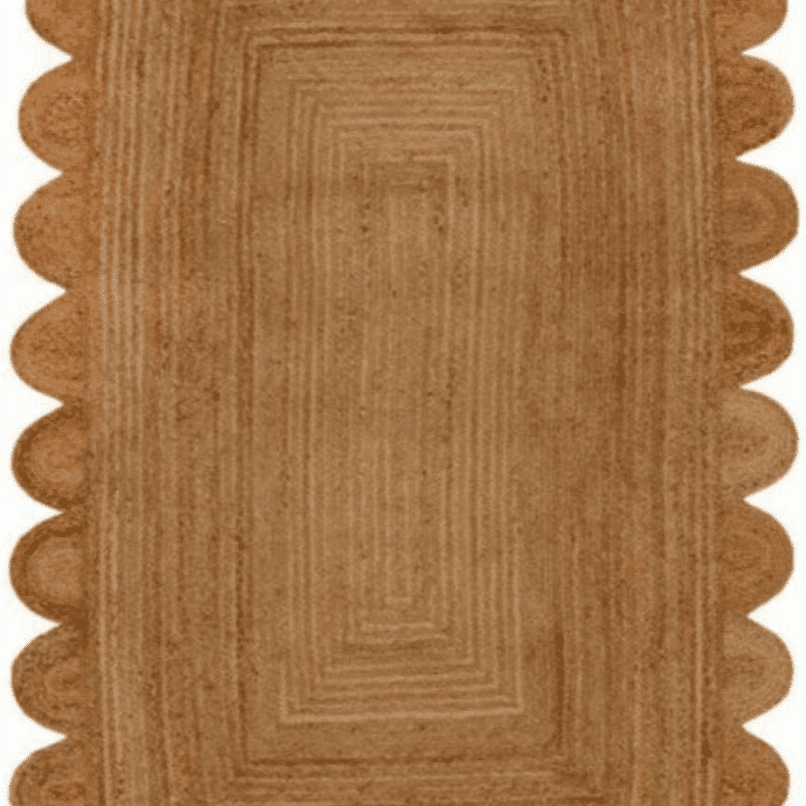 DN HANDICRAFT Jute Area Rug for Living Room Hand Braided Indian Brown ...