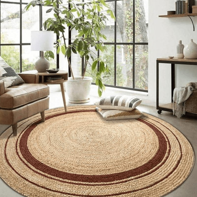 DN HANDICRAFT Jute Braided Carpet Natural Hallway Rug Handmade ...