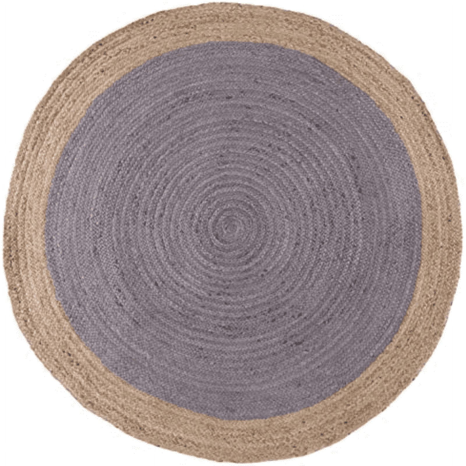 DN HANDICRAFT Purple with Brown Border Indian Braided Sisal Mat Eco ...