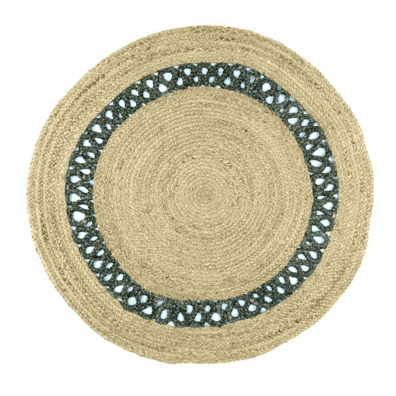 DN HANDICRAFT Reversible Eco-Friendly Rug Jute Living Room Round ...