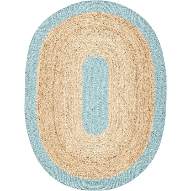 DN HANDICRAFT sisal Rug Handmade Oval Shape Jute Area Rug with Light ...