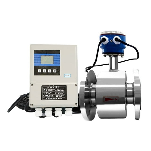 DN100 DN80 Electromagnetic Flowmeter, Remote Display Wastewater Sewage Acid Flow Meter ,Durable ...
