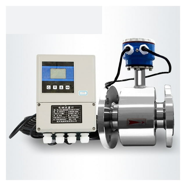 DN100 DN80 Electromagnetic Flowmeter, Remote Display Wastewater Sewage ...