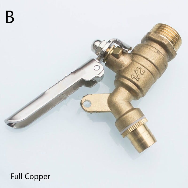 DN15 1/2" Brass Faucet Water Tap For Car Washer Mop Pool Garden Quick ...