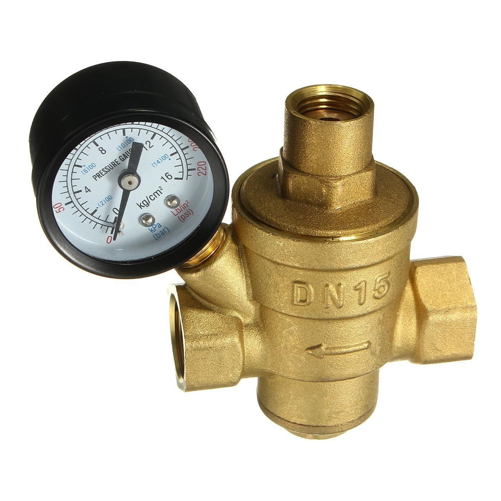 DN15 1/2" Brass Water Pressure Reducing Maintaining Valves Regulator ...