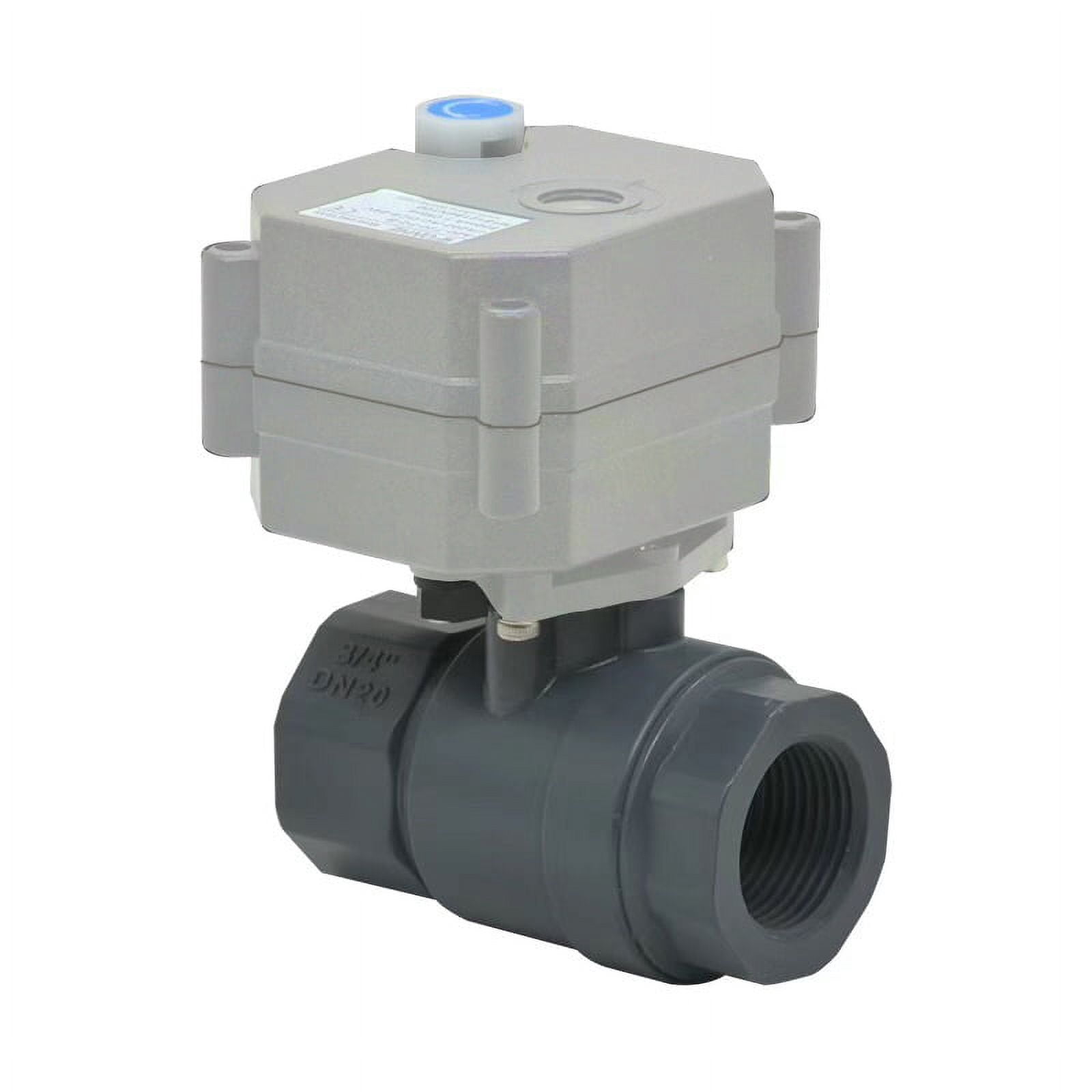 DN15 1/2" Motorized Ball Valve,AC/DC9-24V 2 Way PVC Electric Ball Valve ...