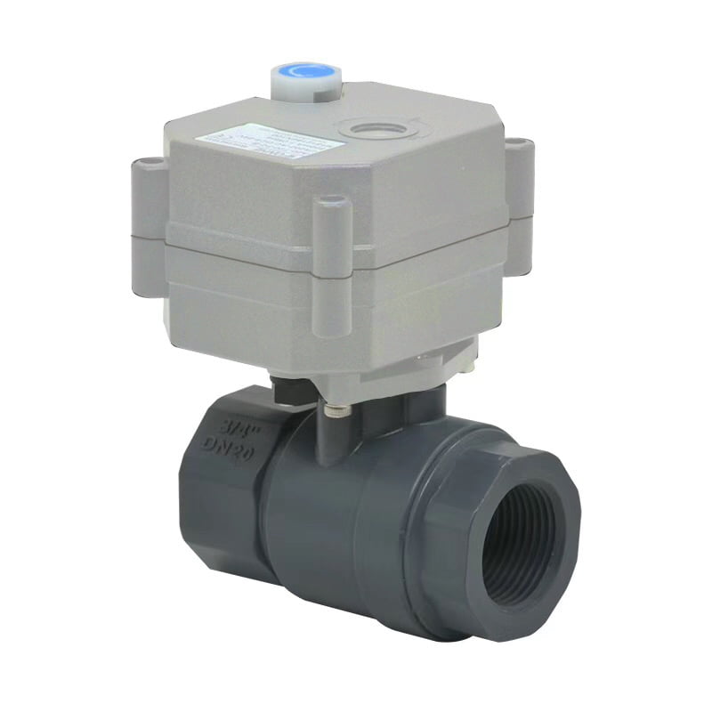 DN15 1/2" Motorized Ball Valve,DC12V 2 Way PVC Electric Ball Valve With ...