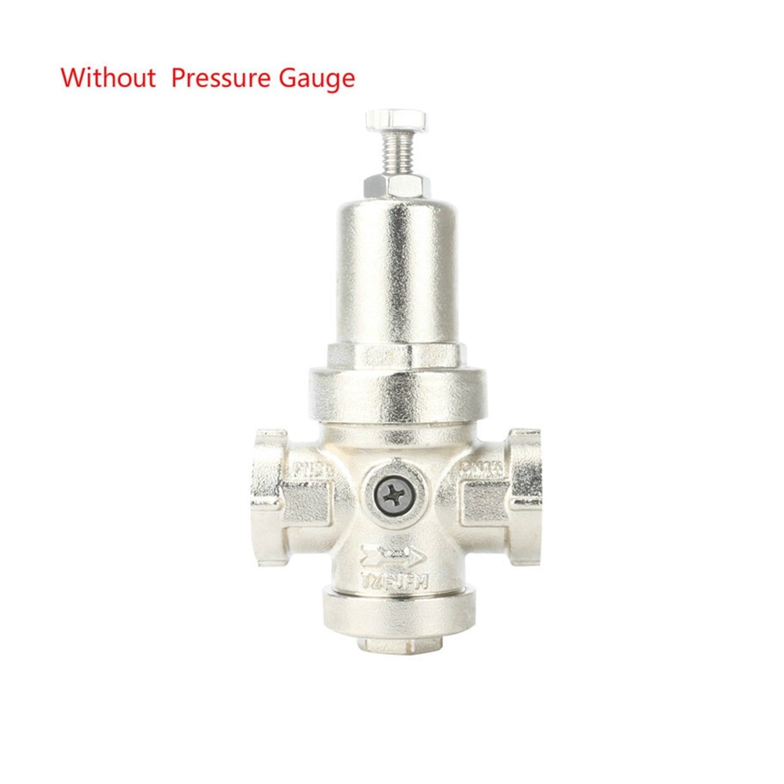 DN15 1/2" Water Pressure Regulator Valves With Pressure Gauge Pressure ...
